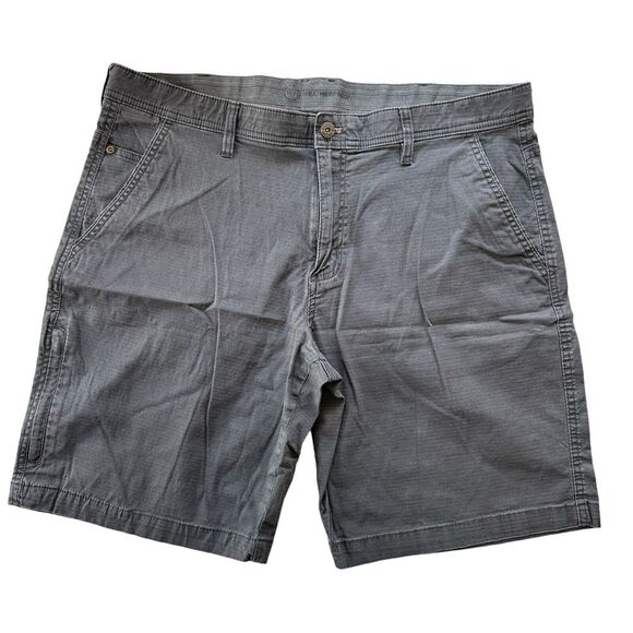 Weatherproof | Shorts | Weatherproof 4 0 Gray Flat Front Cotton Ripstop ...